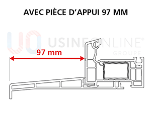 Fenêtre PVC Châssis Soufflet Sur Mesure