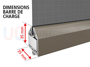 Store Screen ZIP Solaire Protection Extérieure Baie Vitrée, Fenêtre